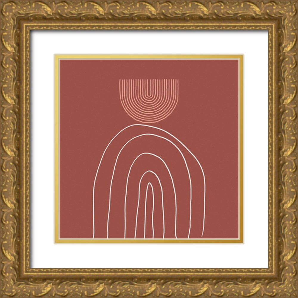 Urban Epiphany 26x26 Gold Ornate Wood Framed with Double Matting Museum ...