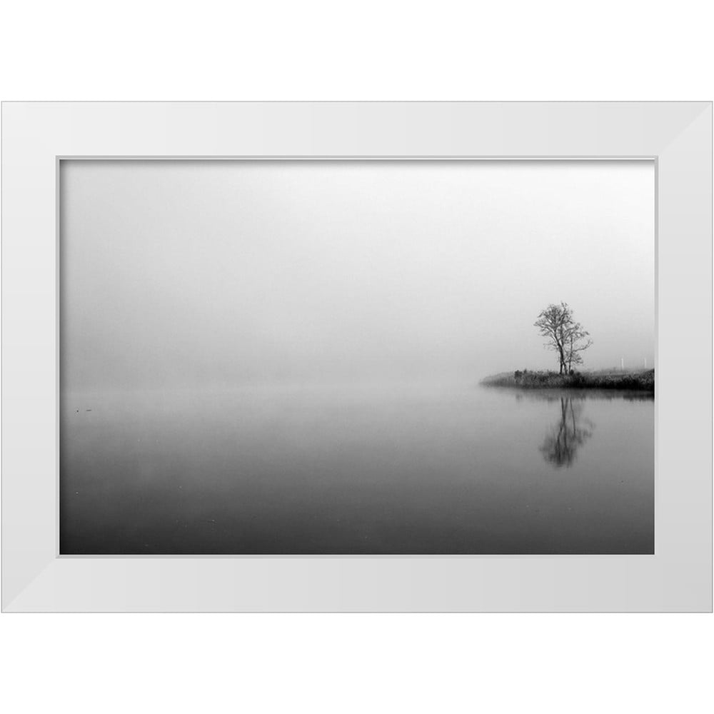 Urban Epiphany 32x23 White Modern Wood Framed Museum Art Print Titled ...
