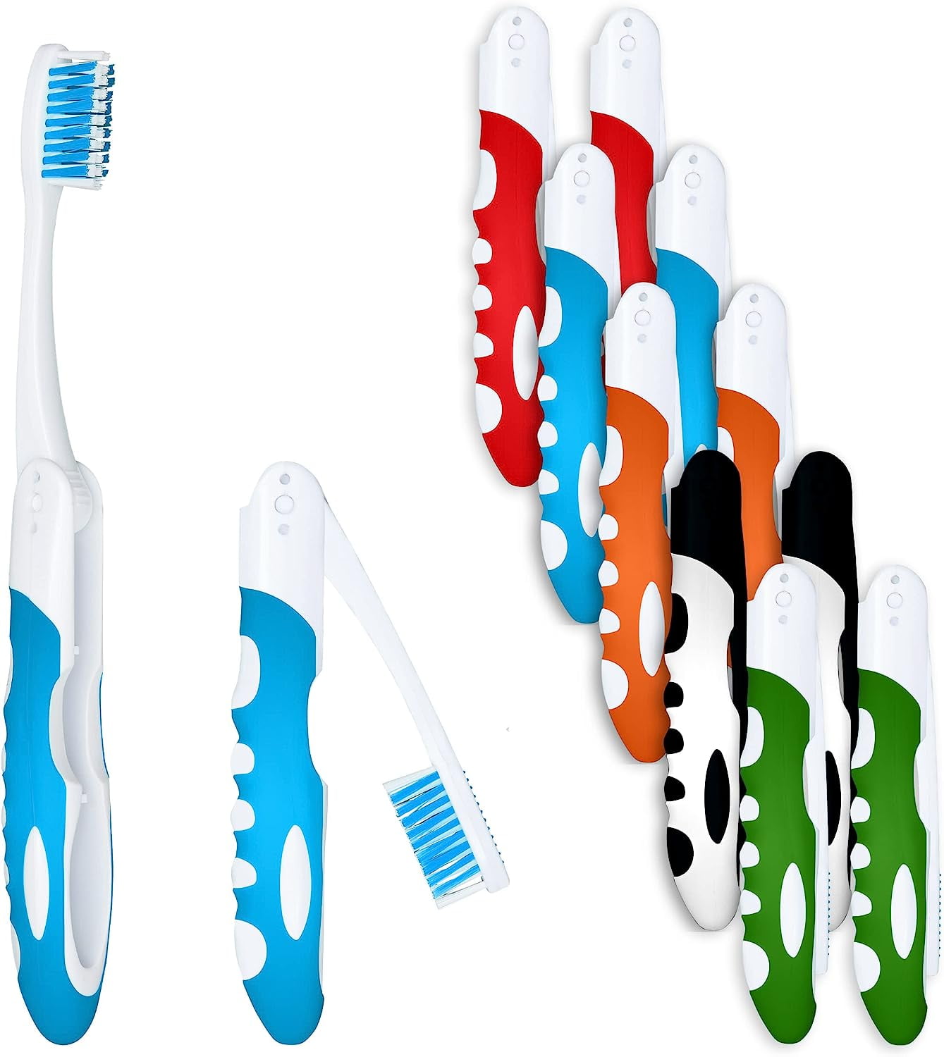 Urban Essentials Bulk Foldable Travel Toothbrush Fold to Cover ...