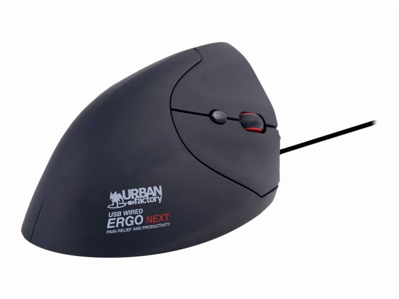 Urban Factory Ergo Mouse - Optical - Cable - USB - 1600 dpi - Scroll ...