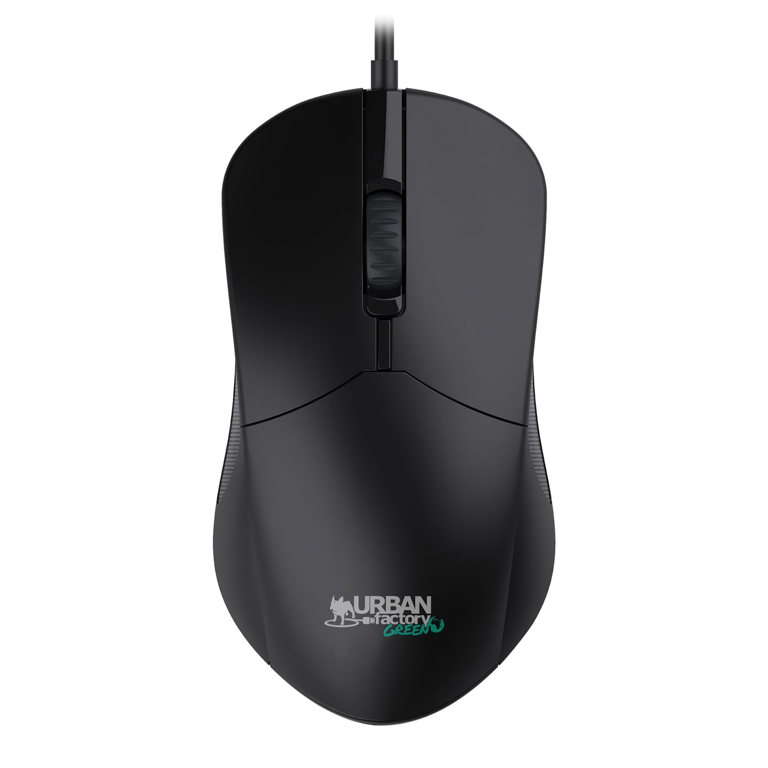 Urban Factory CYCLEE Eco-Designed Ambidextrous Computer Mouse, Black ...