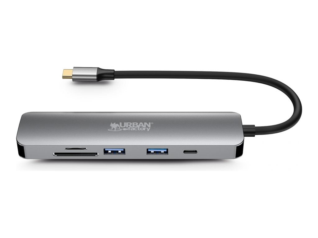 Urban Factory MHC45UF 6-in-1 Usb-c Hub With 2 Usb-a / 1 Hdmi 4k / 2 ...
