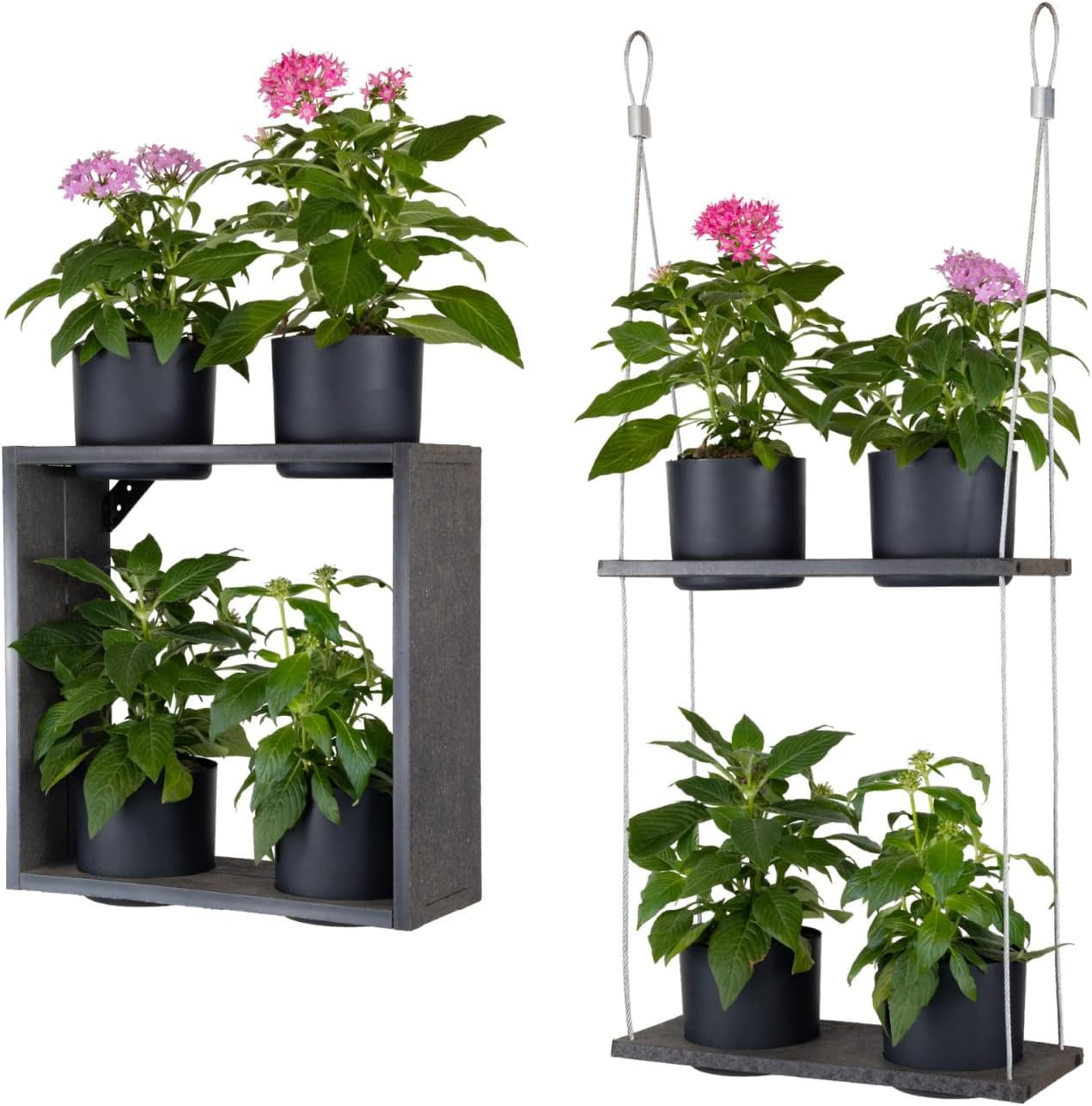 Urban Garden Decor with Pots Included, Hanging Planters for Indoor ...
