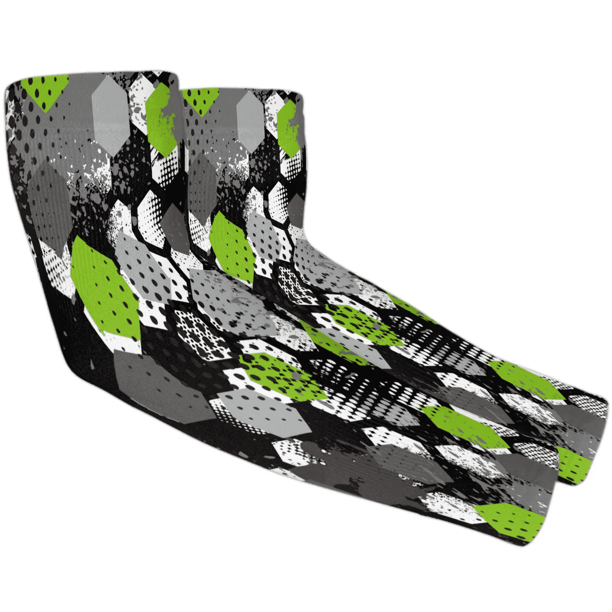 Urban Geometric UV Sun Protection Cooling Arm Sleeves with Thumb Holes ...