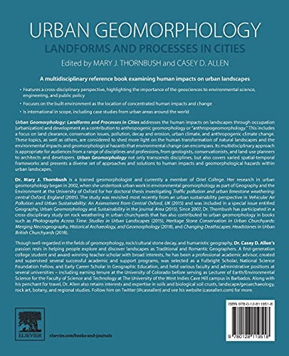 Pre-Owned Urban Geomorphology: Landforms and Processes in Cities ...