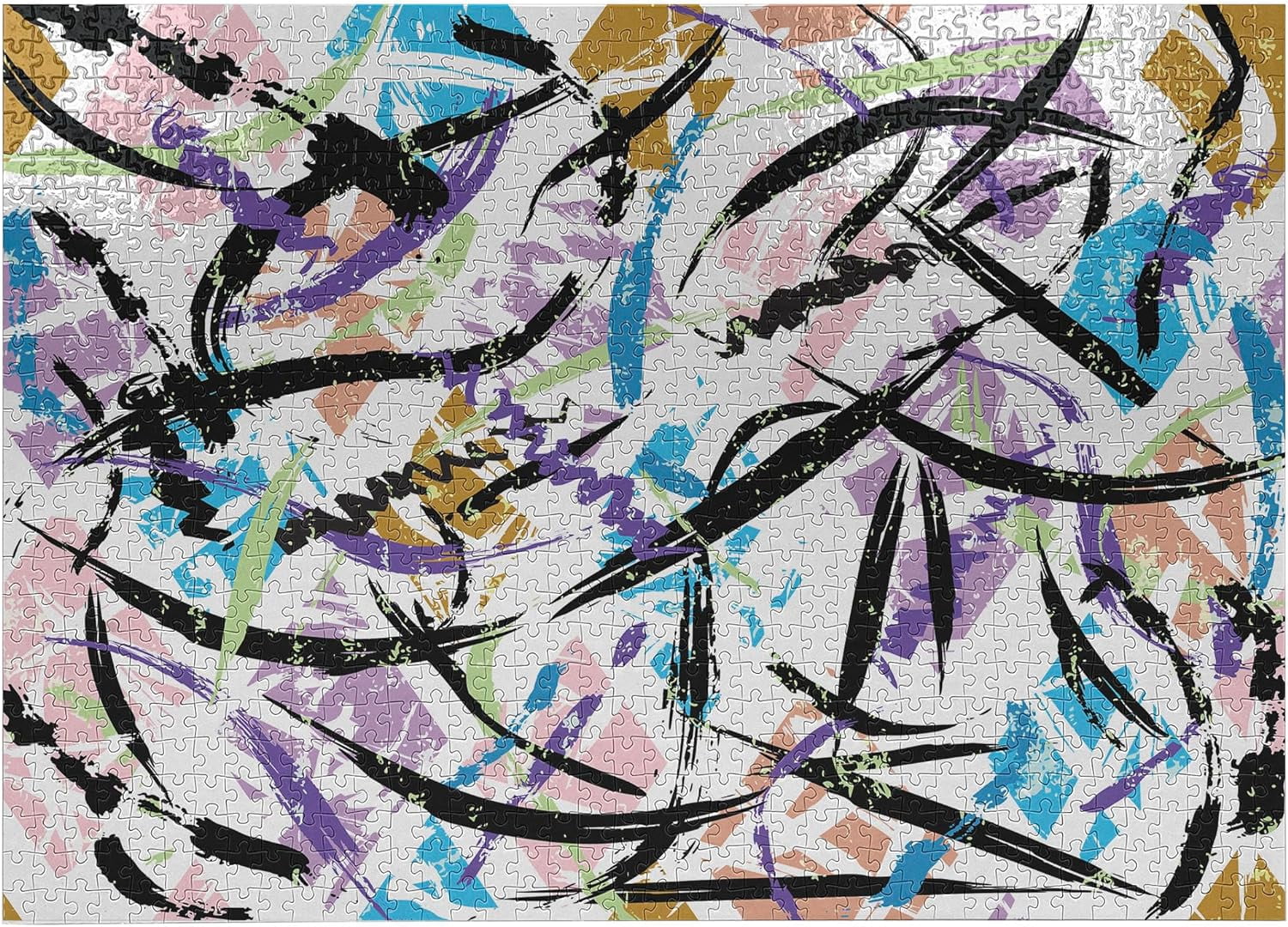 Urban Graffiti Discontinuous Brush Strokes Color Splashes with ...
