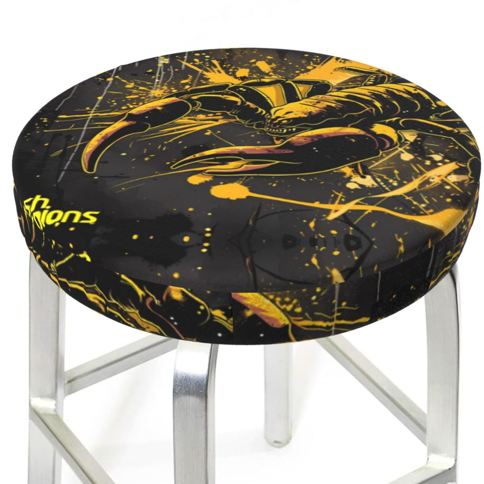 Urban Graffiti Scorpion Illustration Bar Stool Covers - Stretch Round ...