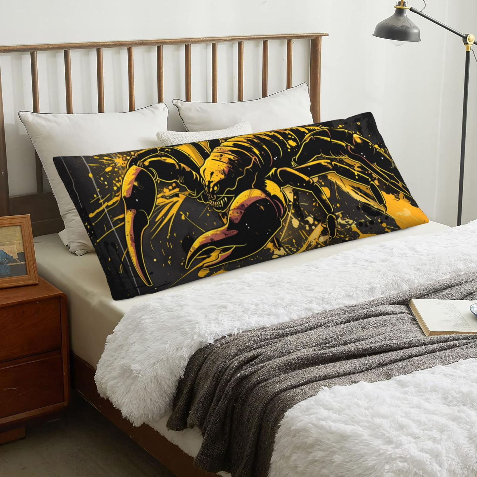 Urban Graffiti Scorpion Illustration Body Pillow Cover, Body Pillow ...