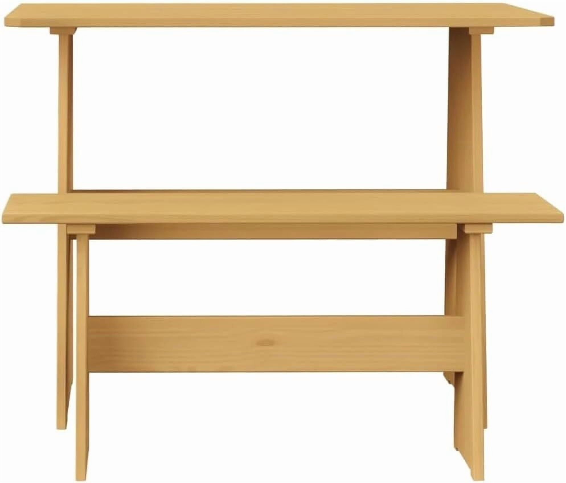 Urban Home Furniture Chapman 3 Piece Casual Dining 2-Tone Natural ...