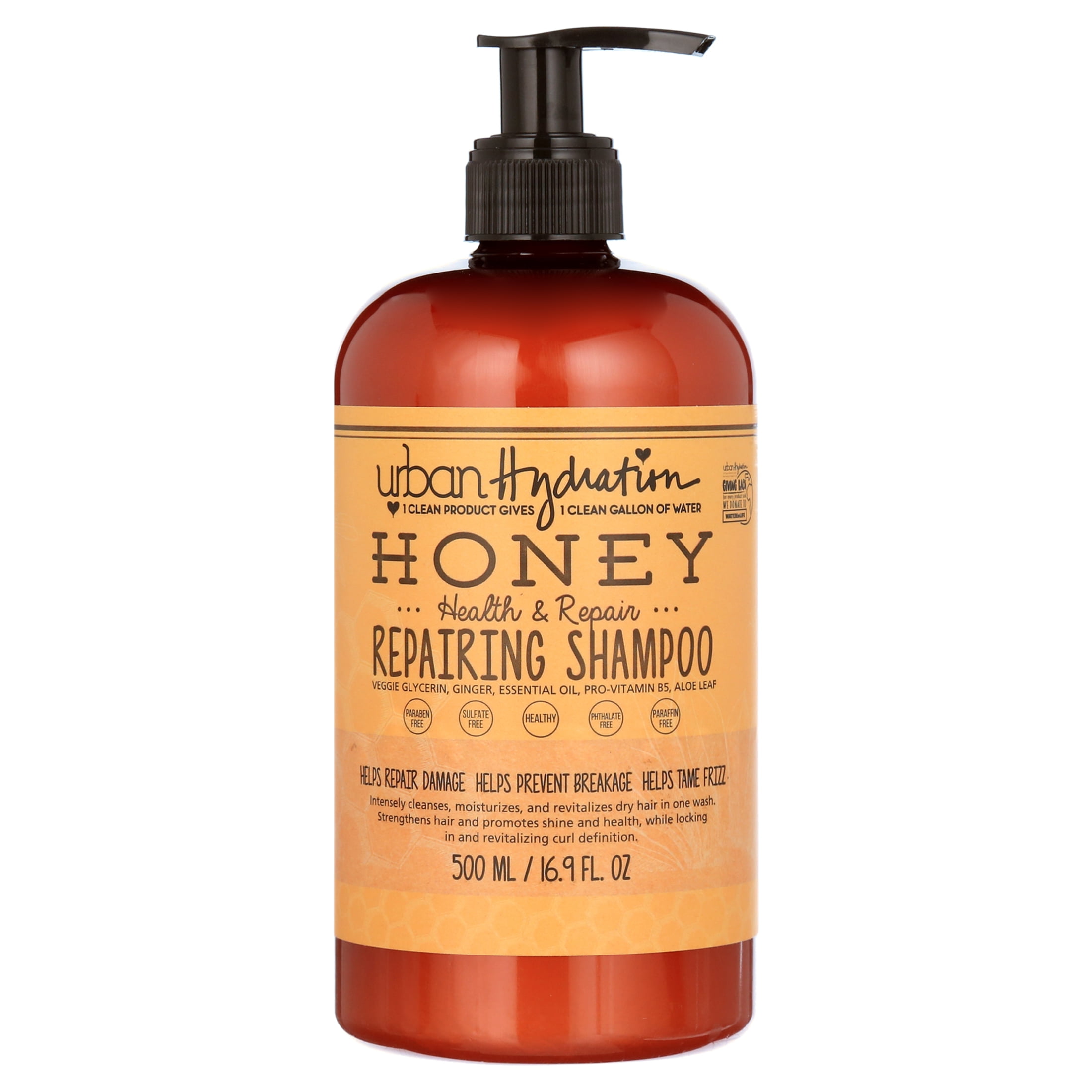 Urban Hydration Honey Health and Repair Shampoo, 16.9 oz, Moisturizes ...