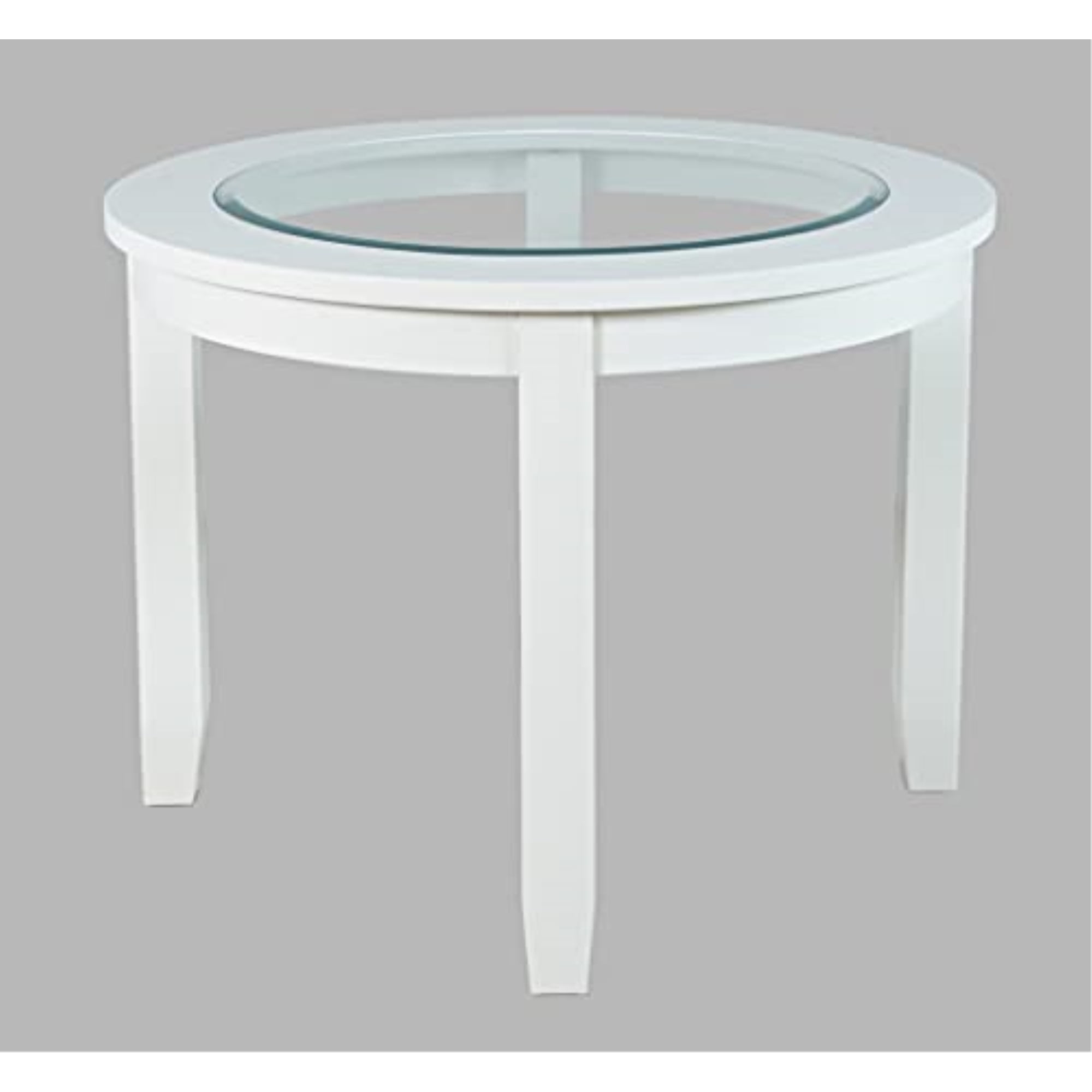 Urban Icon Contemporary 42" Round Glass Inlay Dining Table - Walmart.com