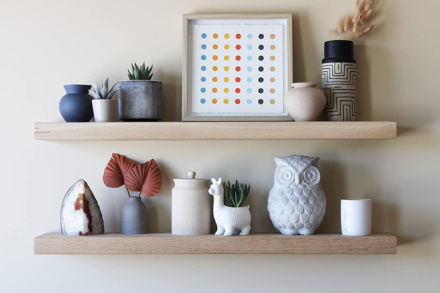 Urban Legacy Unfinished White Oak Floating Shelves | Easy to Install ...