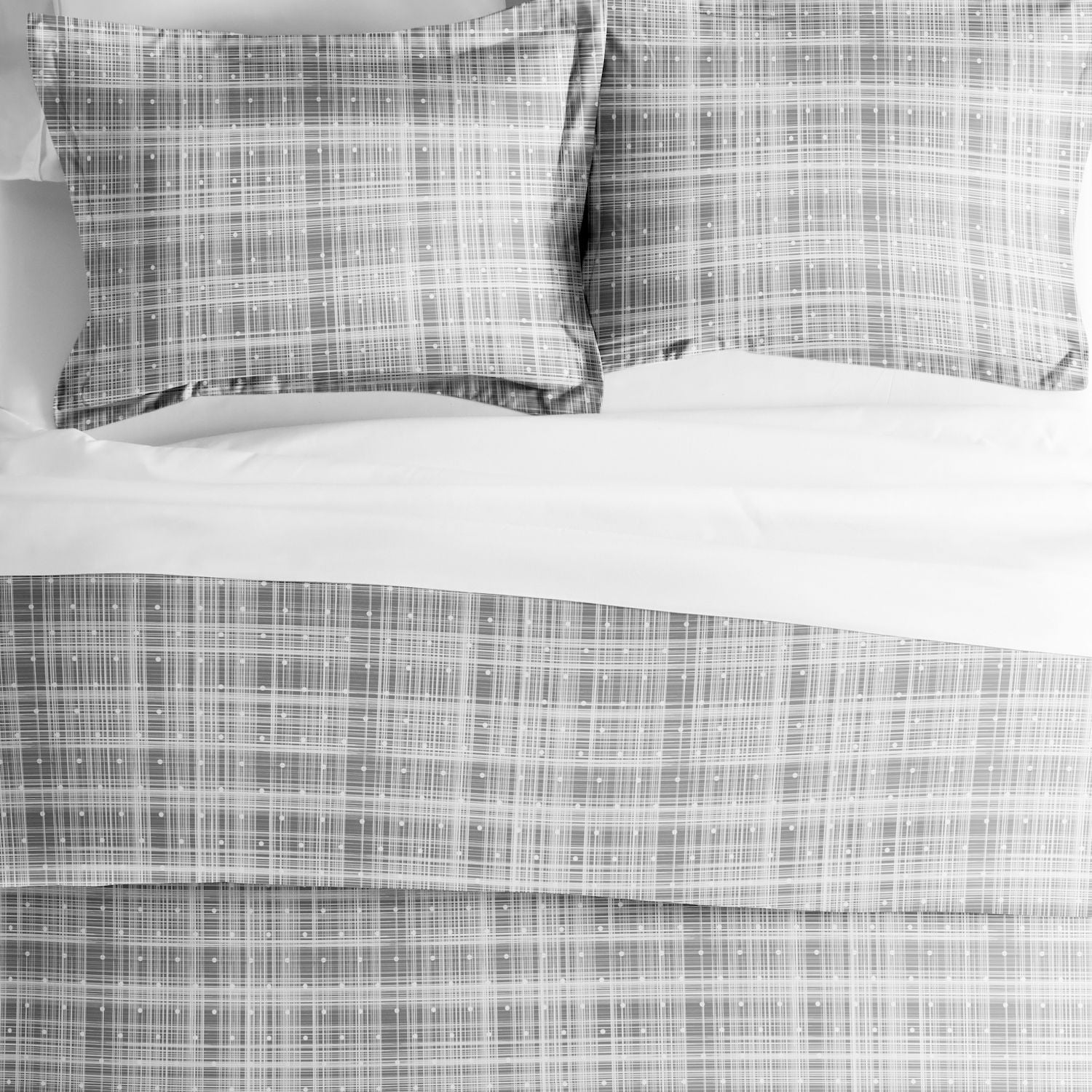 Urban Loft's 3pc Dots & Stripes Patterns Duvet Cover Bed Set With Shams Color: Polka Dot Gray ...