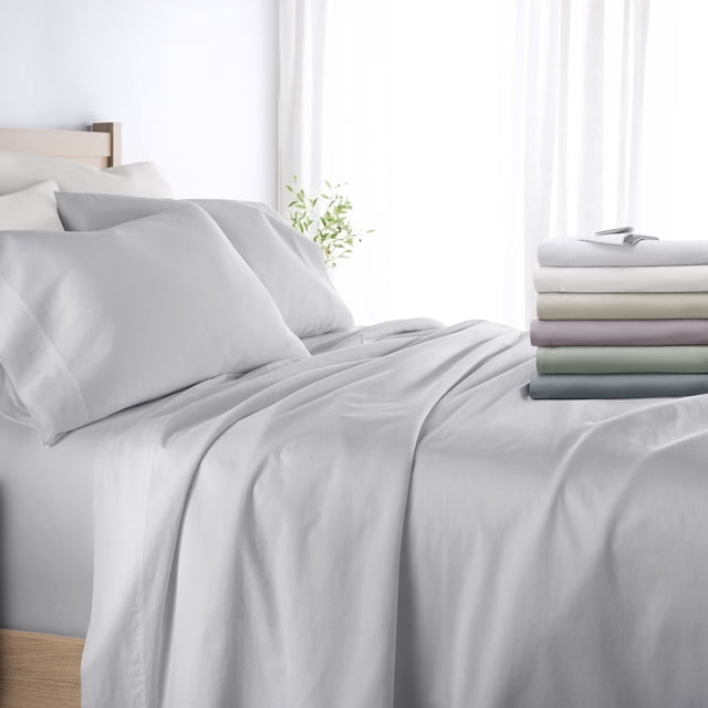 Urban Loft's 4 Piece 300 Thread Count Cotton Bed Sheets Color: Light ...
