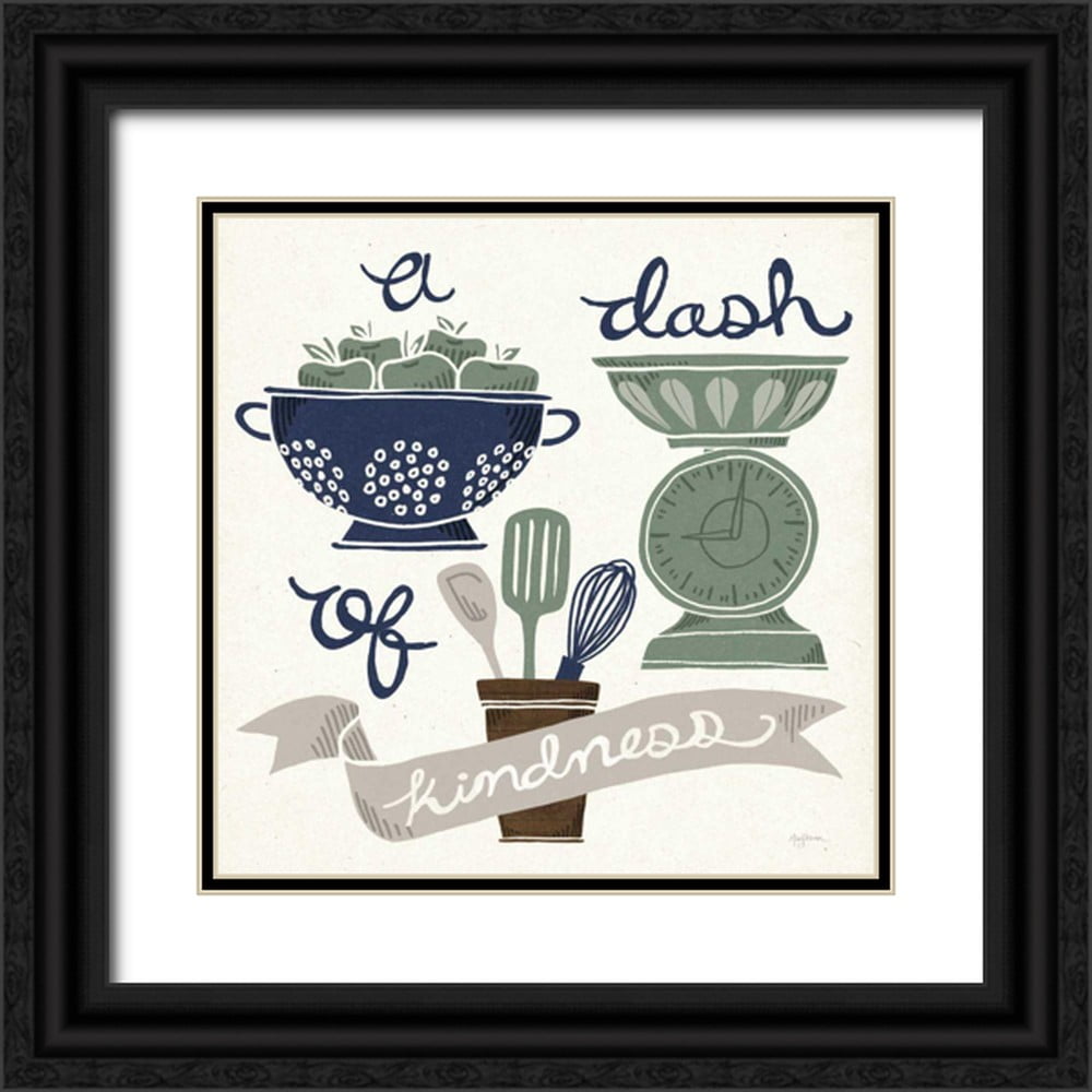 Urban, Mary 12x12 Black Ornate Wood Framed with Double Matting Museum ...