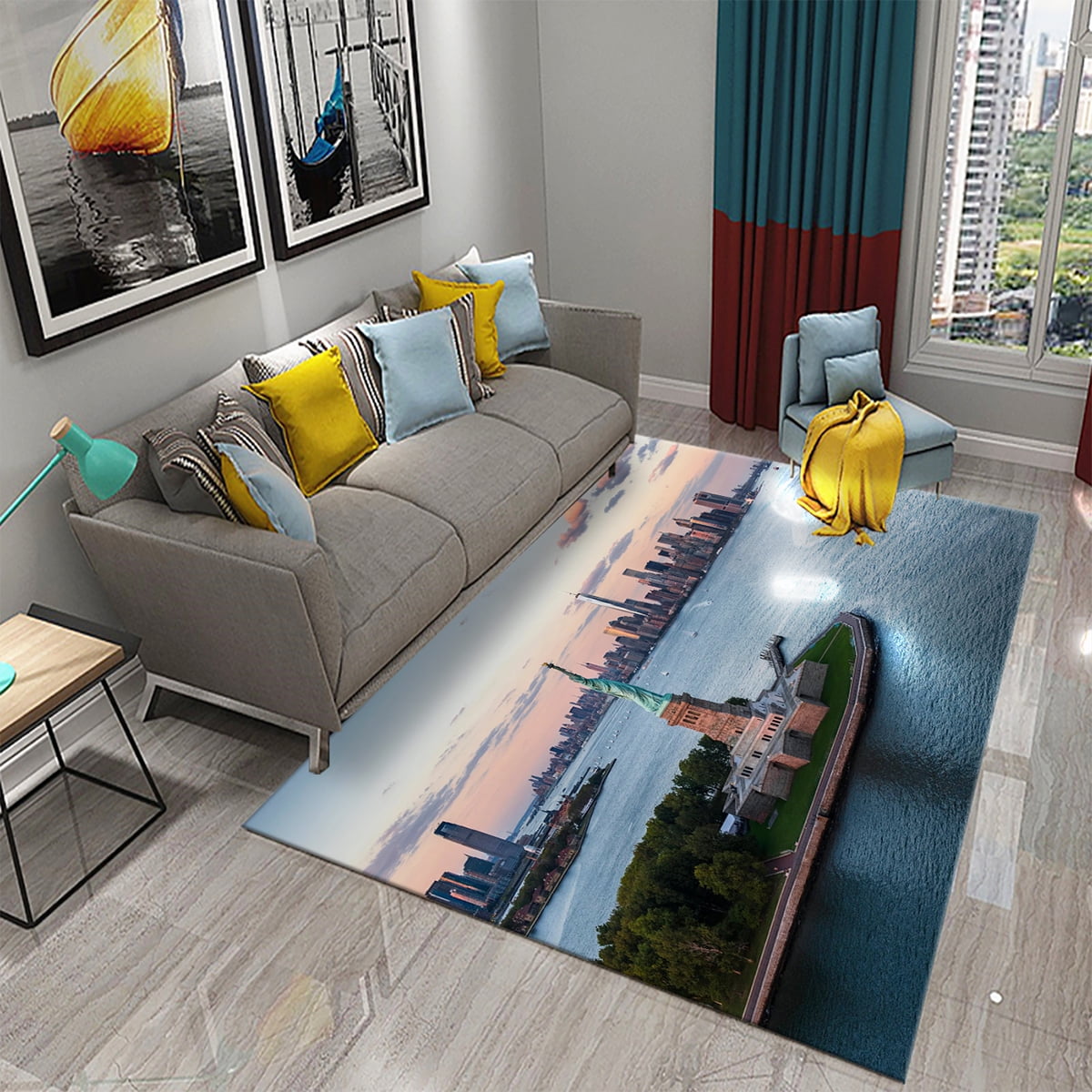 Urban Night Scenery New York City Street Landscape ration Bedroom ...