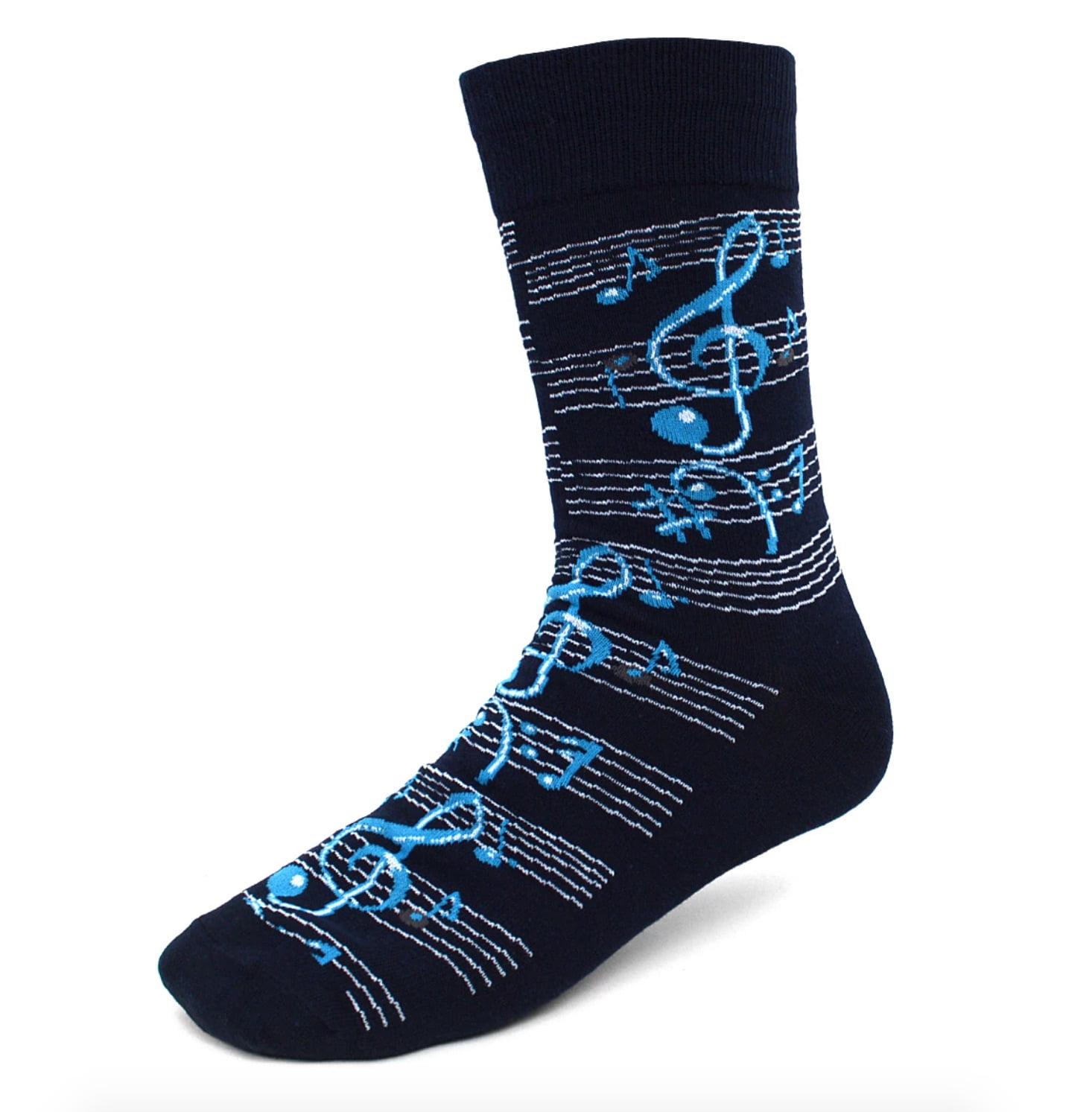 Urban-Peacock Men's Novelty Fun Crew Socks for Dress or Casual - Music ...