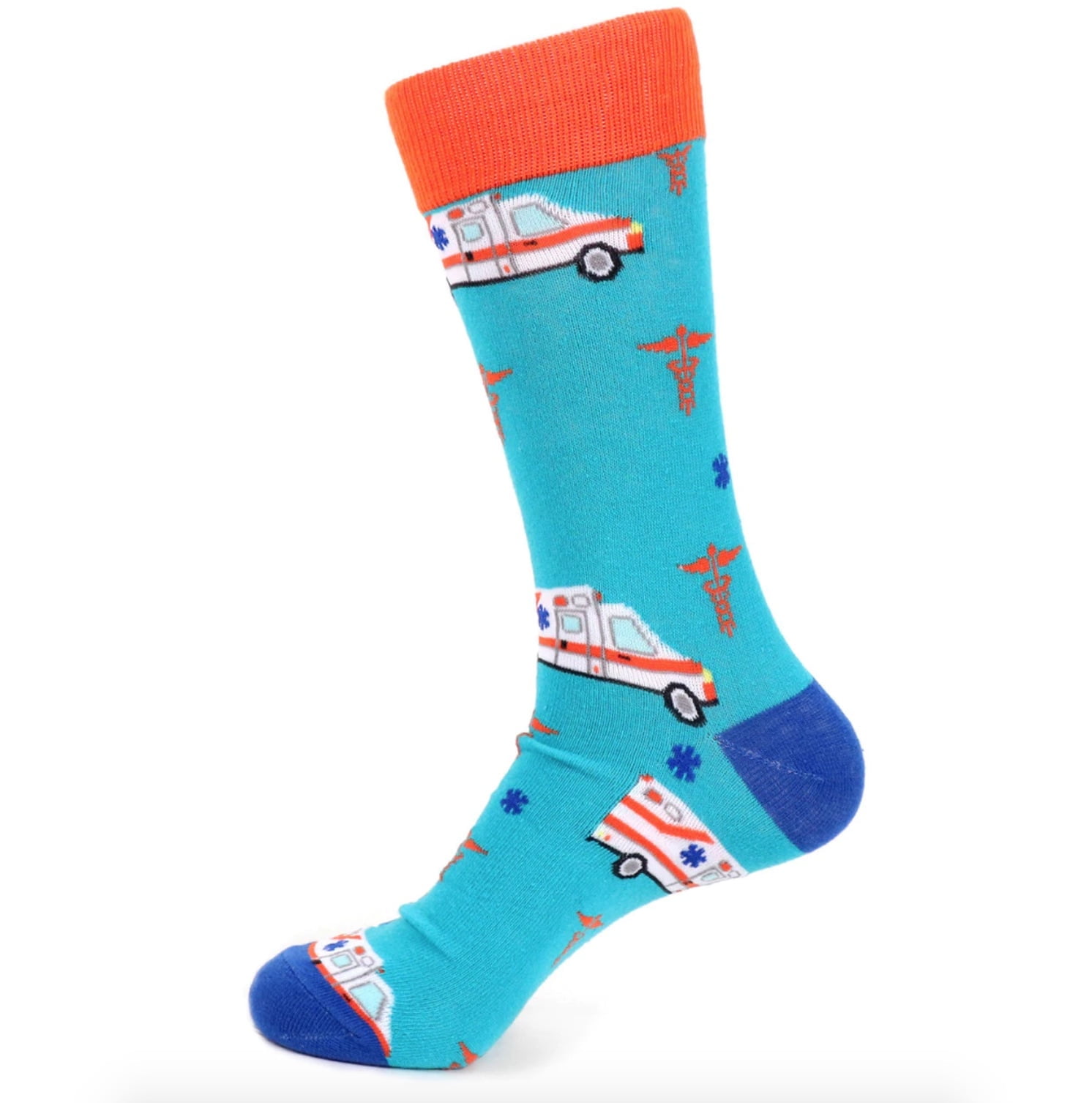 Urban-Peacock Men's Novelty Fun Socks - EMT / Paramedic / Ambulance - 1 ...