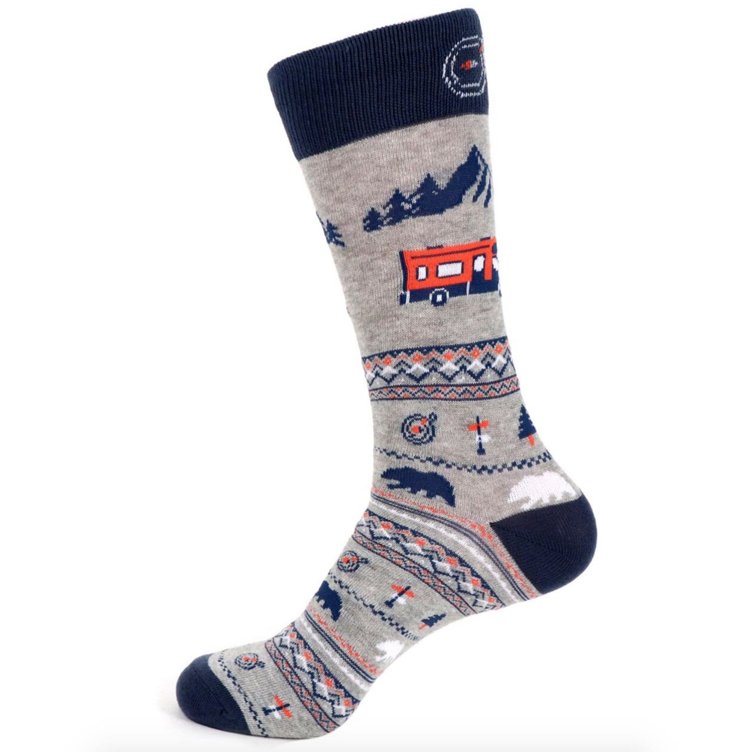 Urban-Peacock Men's Novelty Fun Socks - RV Camping Road Trip - 1 Pair ...