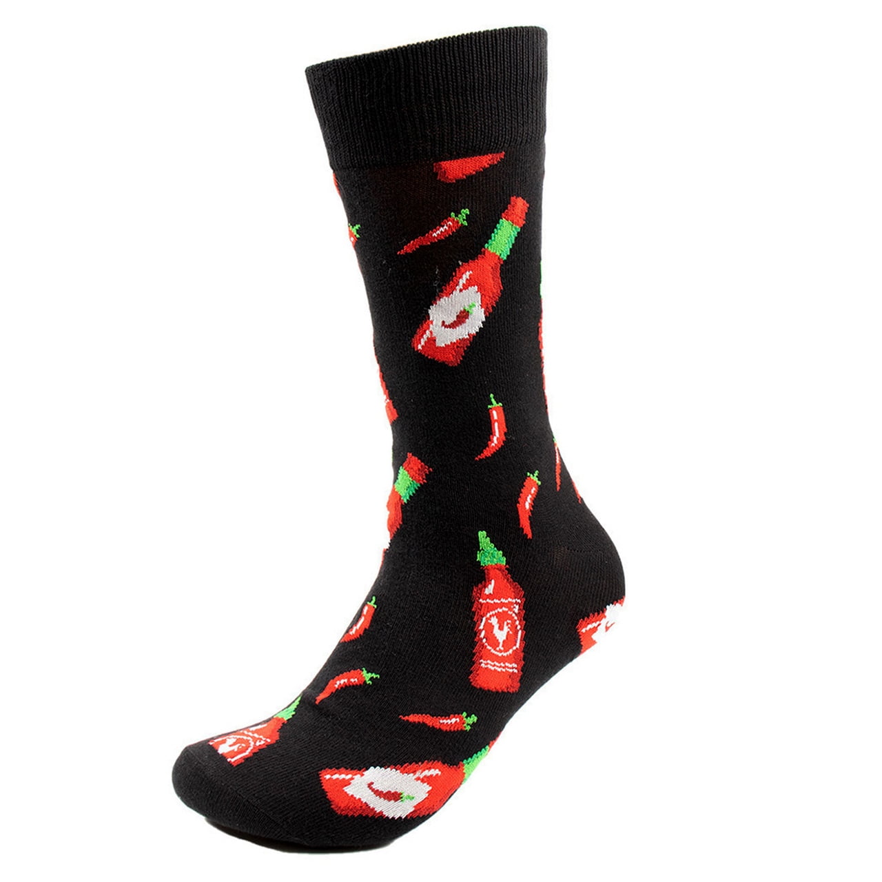 Urban-Peacock Men's Novelty Fun Socks - Sriracha Hot Sauce - 1 Pair ...