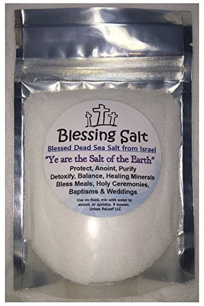 Urban ReLeaf BLESSING SALT! Blessed Dead Sea Salt from Israel. Holy ...