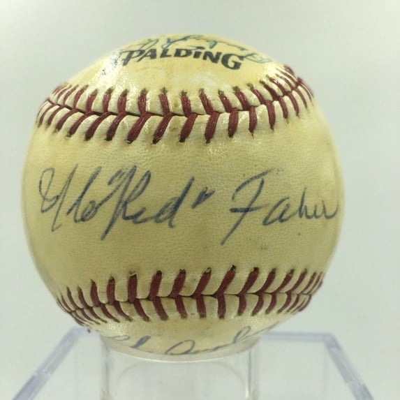Urban Red Faber Heinie Manush Hall Of Fame Class Of 1964 Signed ...