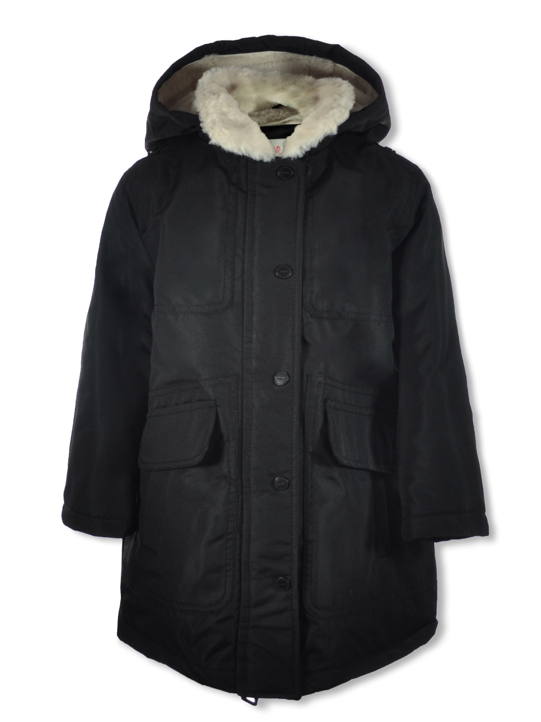 Urban Republic Girls' Parka Jacket Color: black Size: 4 - Walmart.com