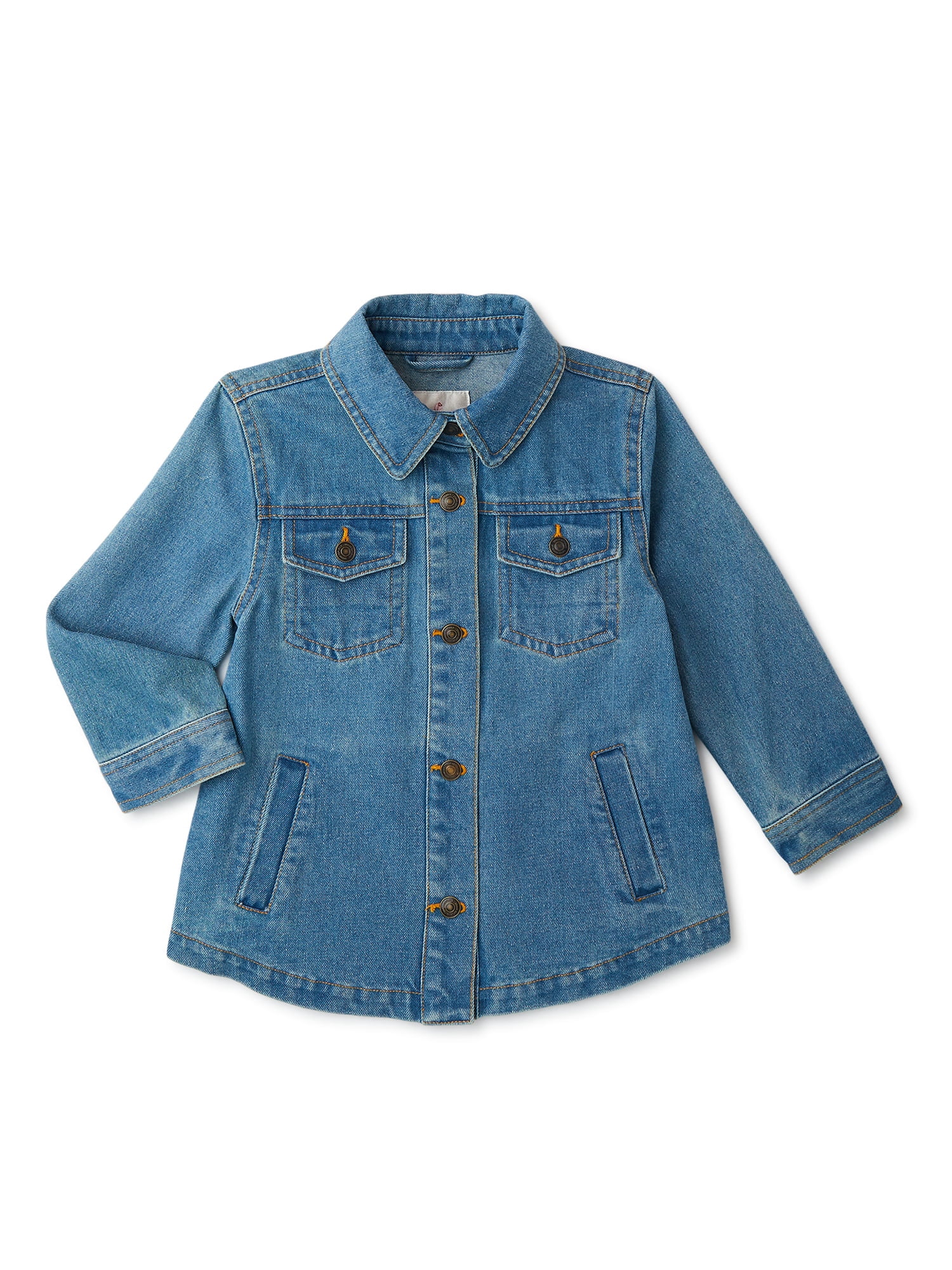 Urban Republic Toddler Girl Denim Shacket, Sizes 12M-4T - Walmart.com