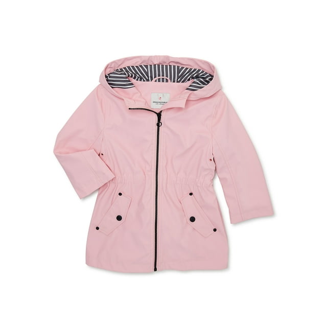 Urban Republic Toddler Girl Vinyl Raincoat Anorak, Sizes 12M-4T ...