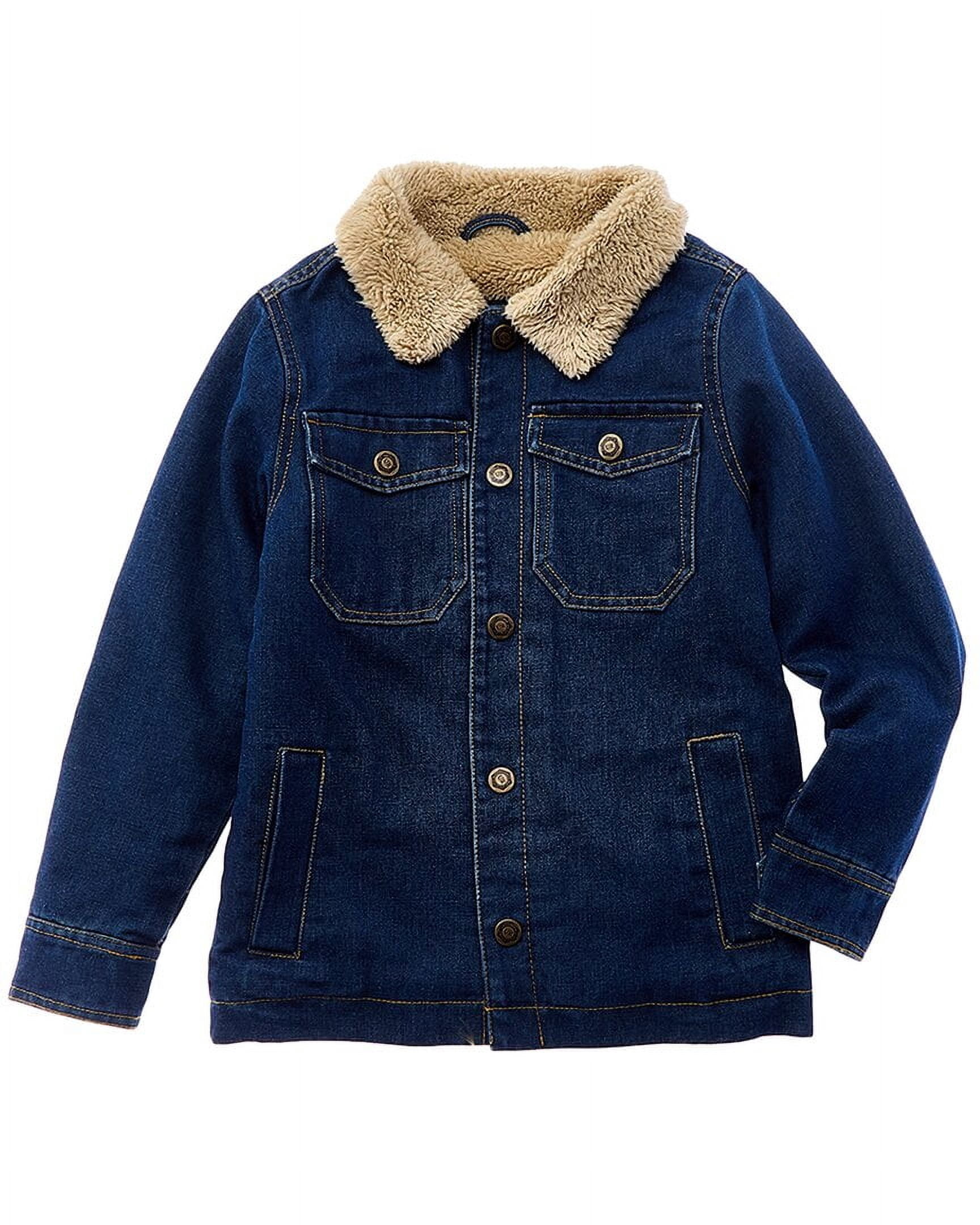 Urban Republic boys 4-Pocket Denim Trucker Jacket, 7, Blue - Walmart.com