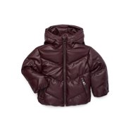 SYNPOS 18M-6T Winter Coats for Kids with Hoods Light Puffer Jacket for Baby Girls, Infants ...