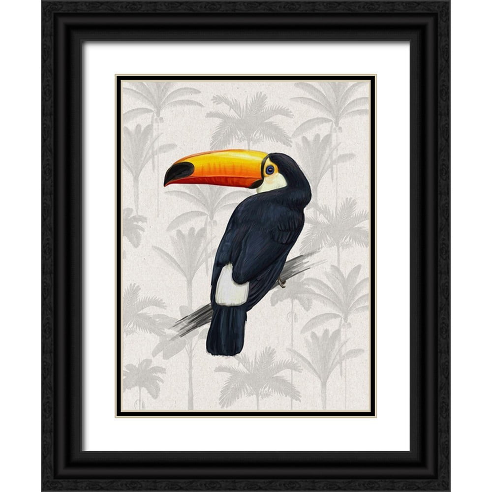 Urban Road 12x14 Black Ornate Wood Framed with Double Matting Museum ...