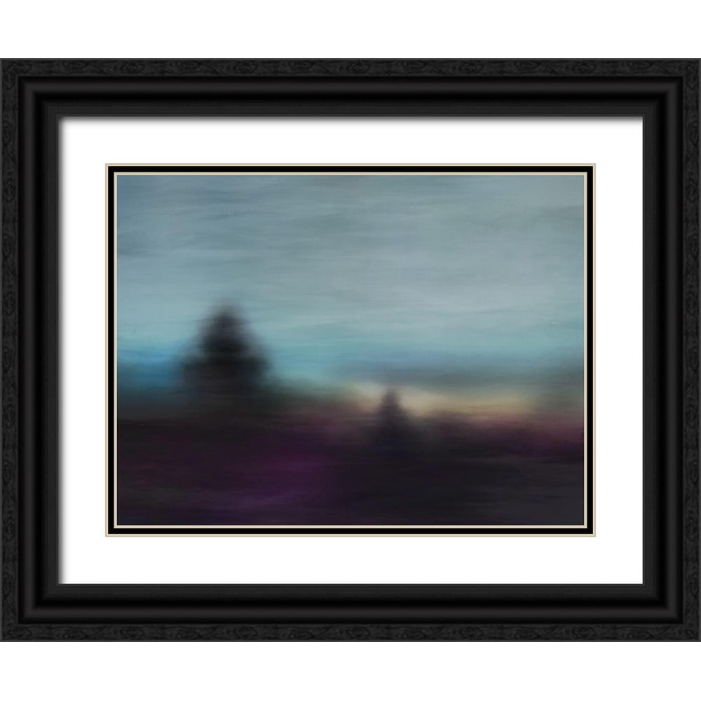 Urban Road 14x12 Black Ornate Wood Framed with Double Matting Museum ...