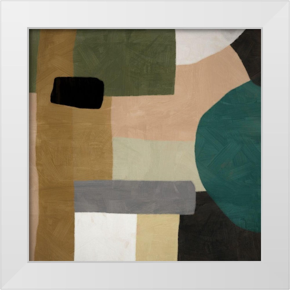 Urban Road 15x15 White Modern Wood Framed Museum Art Print Titled ...