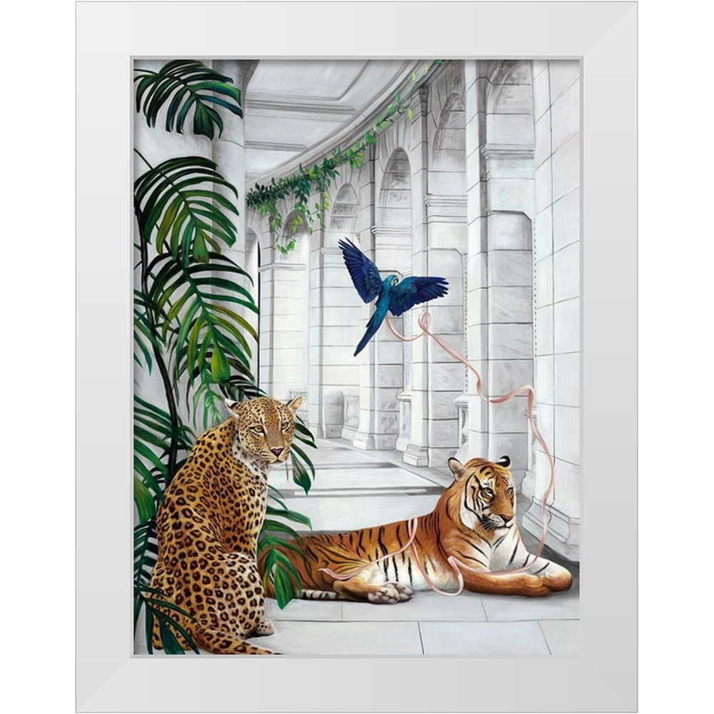 Urban Road 15x18 White Modern Wood Framed Museum Art Print Titled - Big Cat Club Art Print ...