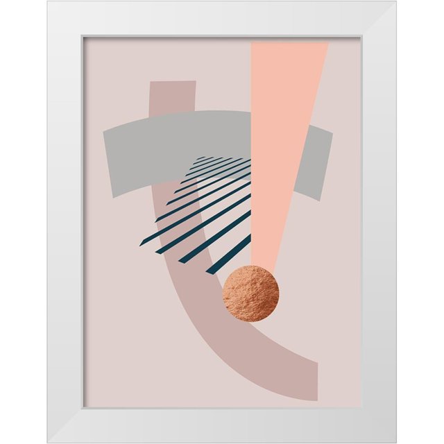 Urban Road 15x18 White Modern Wood Framed Museum Art Print Titled ...