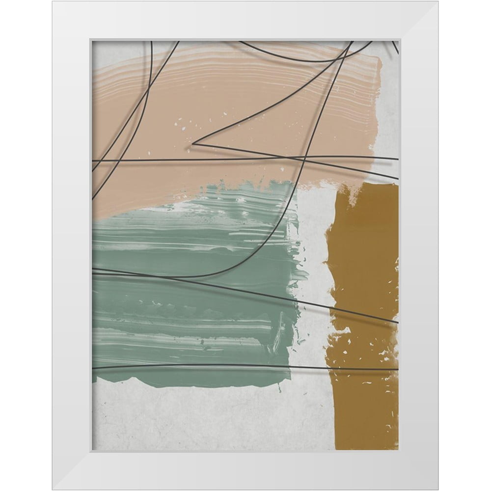 Urban Road 25x32 White Modern Wood Framed Museum Art Print Titled ...
