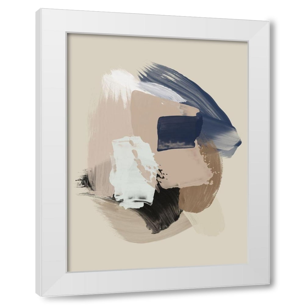 Urban Road 4x14 White Modern Wood Framed Wall Art Titled - Afterthought ...