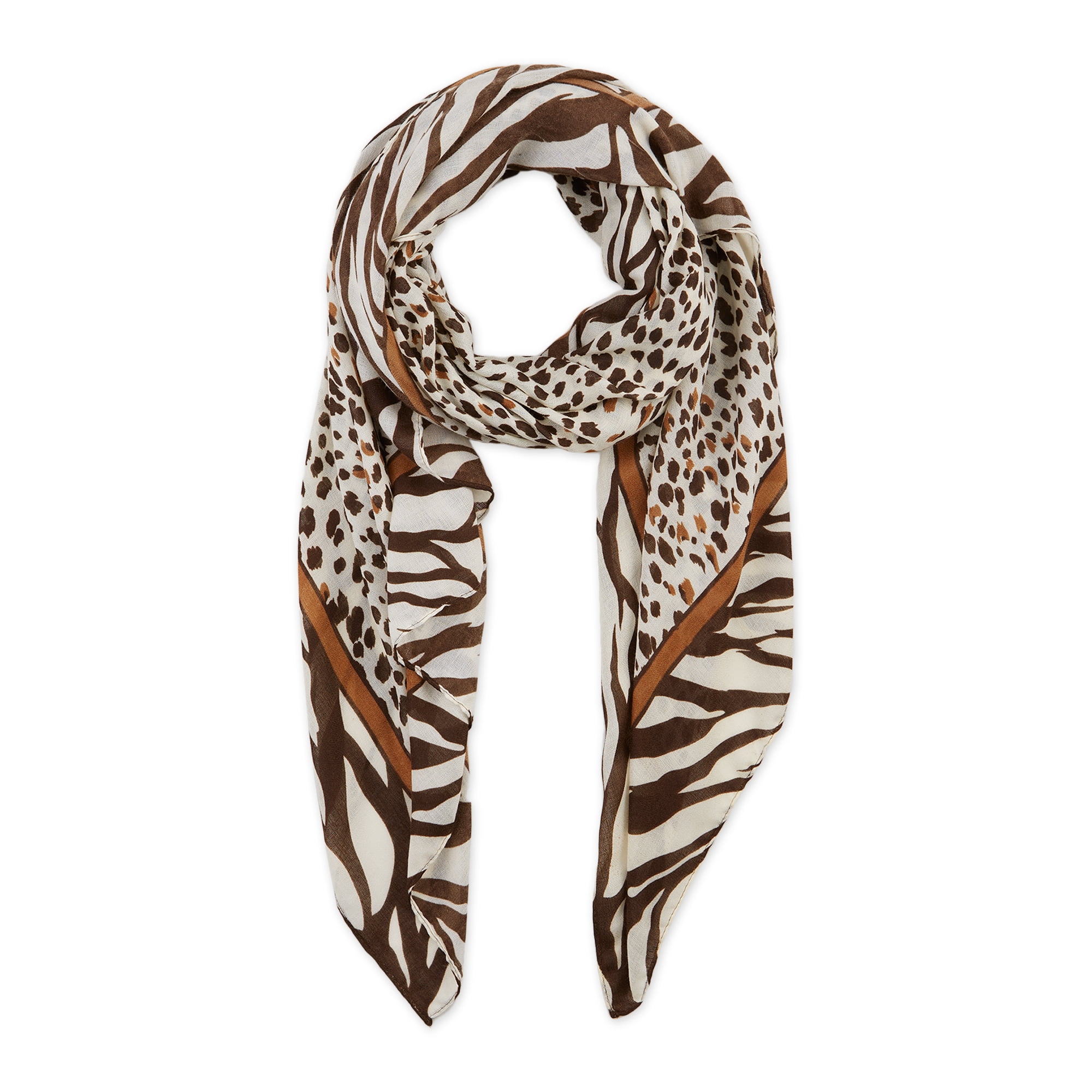 Urban Safari Scarf - Brown - Walmart.com