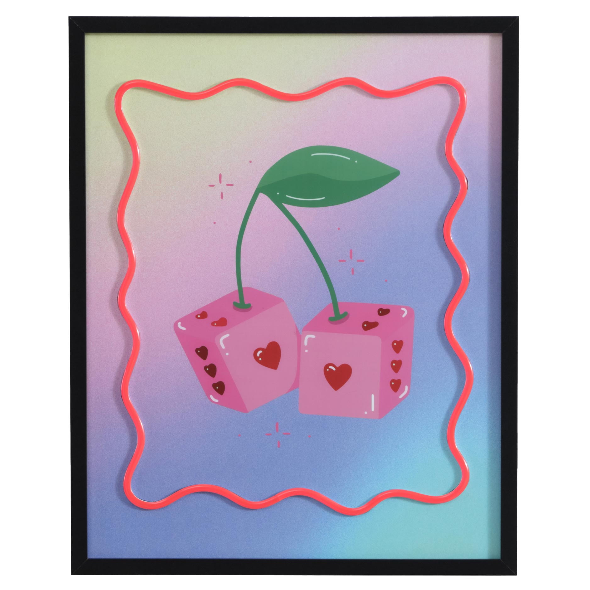 Urban Shop 16" x 20" Light-up Dice Canvas Wall Art - Walmart.com