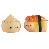 Urban Shop 3.5" 2-Pack Food Figural LED Mood Lights, Sushi and Dumpling ...