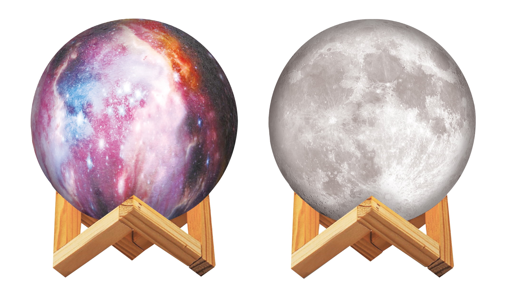 Urban Shop LED Moon & Galaxy Lamp Set - Color Changing - Walmart.com
