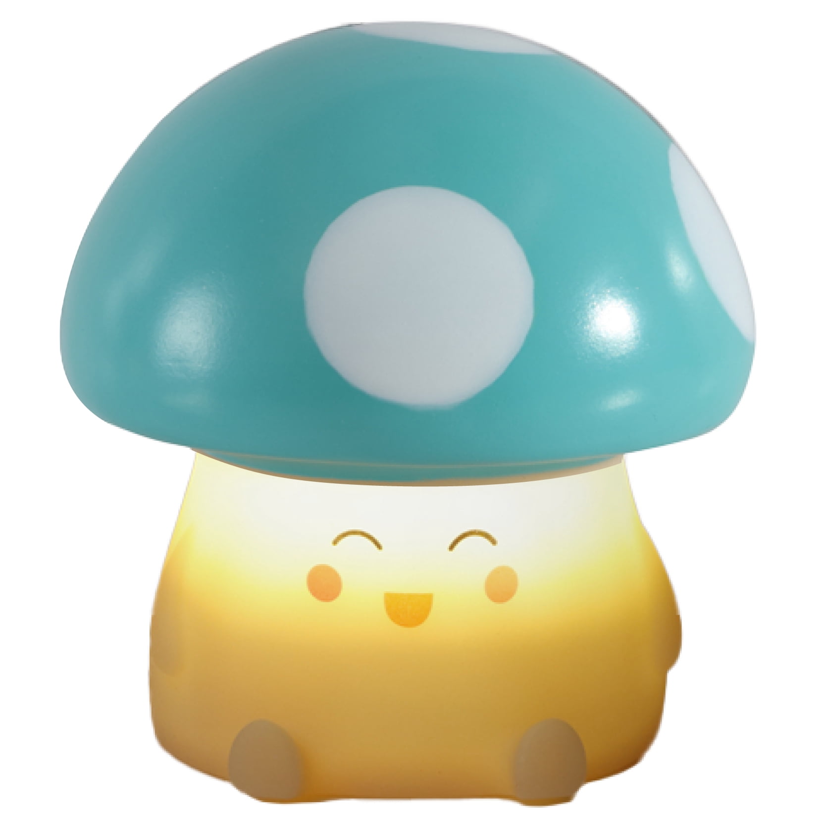 Urban Shop Blue Mushroom Mood Light 4.5 H x 4.25 W Portable Colorful ...