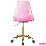 Urban Shop Office Chair, Acrylic and Metal Frame, Hot Pink - Walmart.com