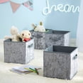 Urban Shop Crushed Velvet 4 pack Collapsible Storage Cubes, Gray ...
