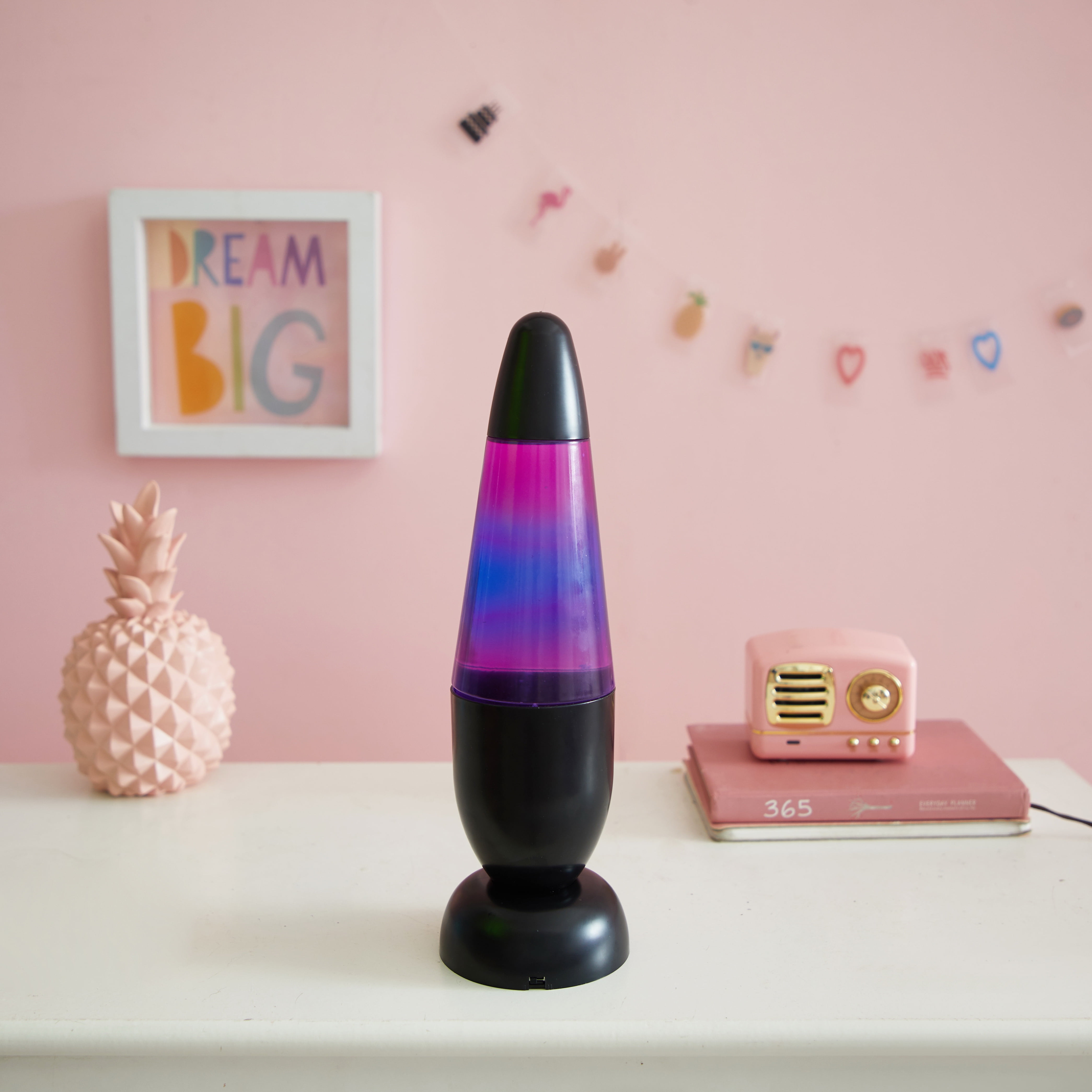 Urban Shop LED Color Changing Tornado Lamp - Battery Operated - Gray ...