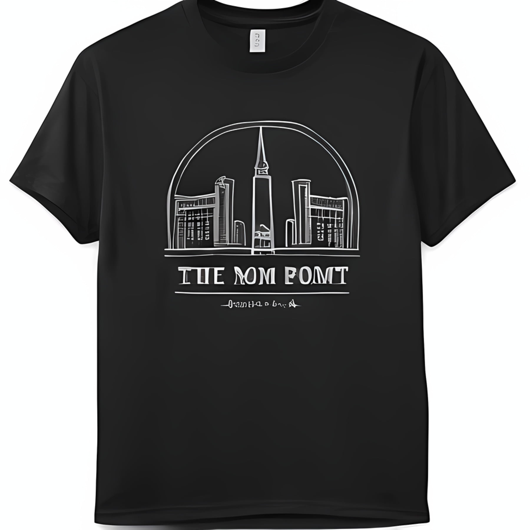 Urban Sophistication: West Side Marx Tower Illustration 'The nom point' Minimalist Line Art T ...