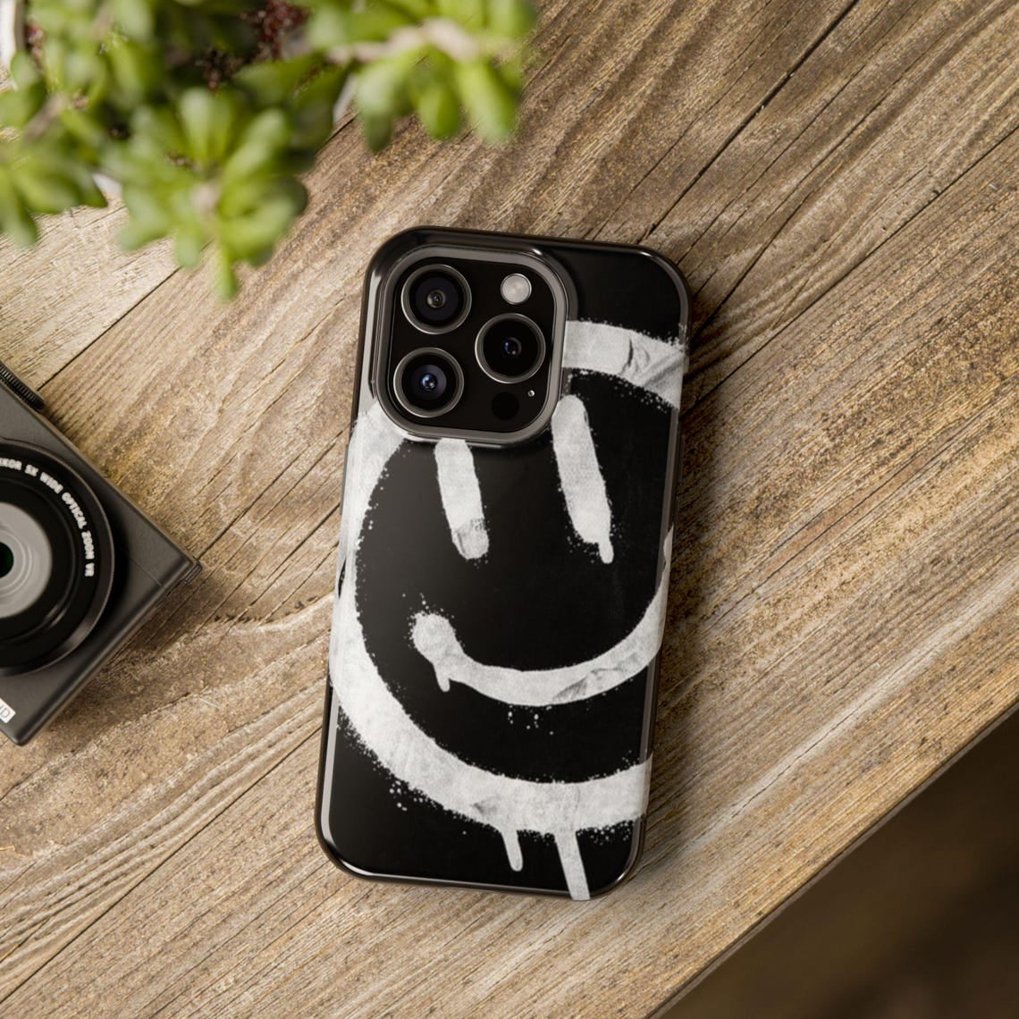 Urban Street Art Smiley Bold Fun Graphic Design for iPhone 17 16 15 14 ...
