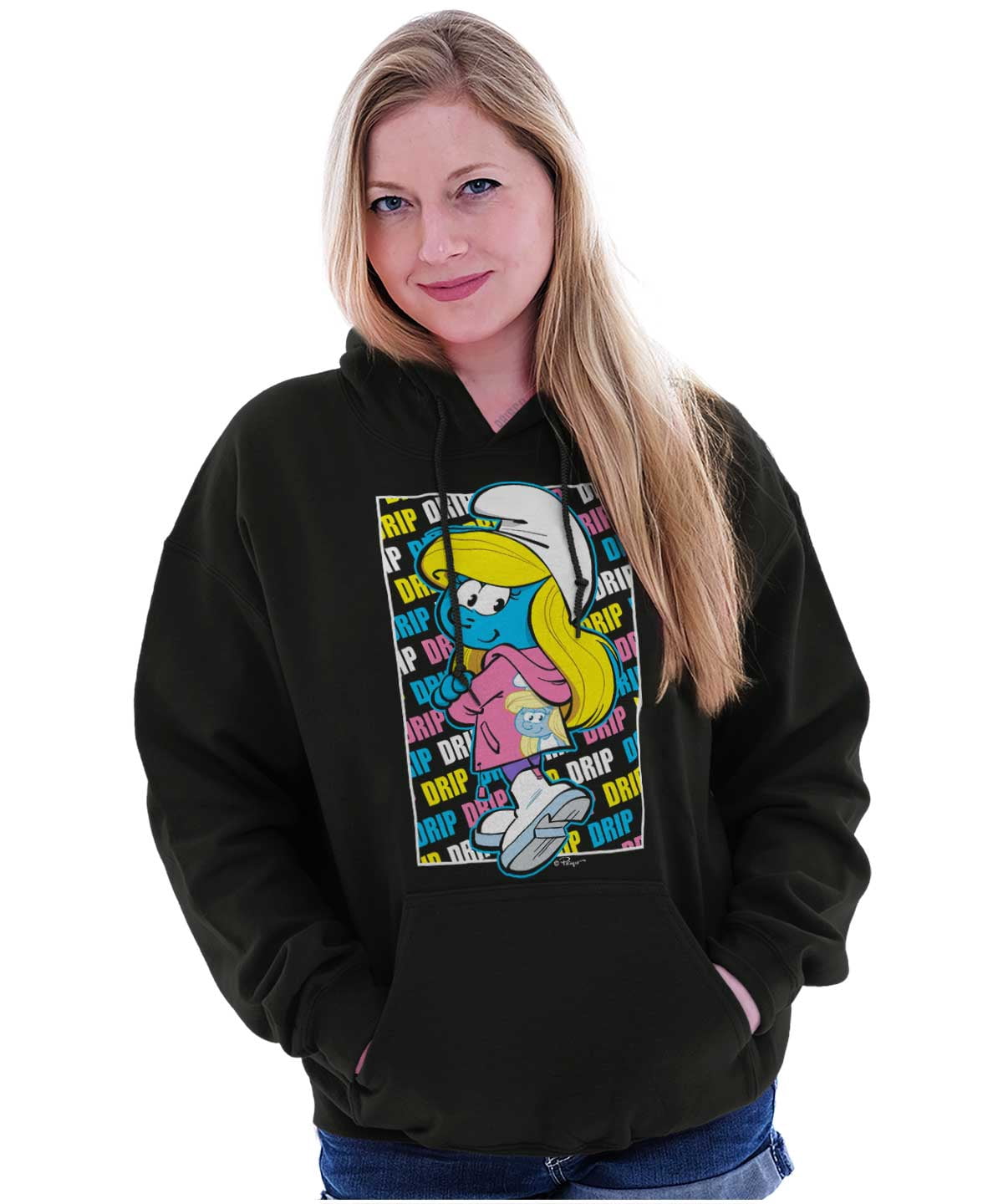 Urban Streetwear Smurfette Drip Hoodie Sweatshirt Women Brisco Brands X ...