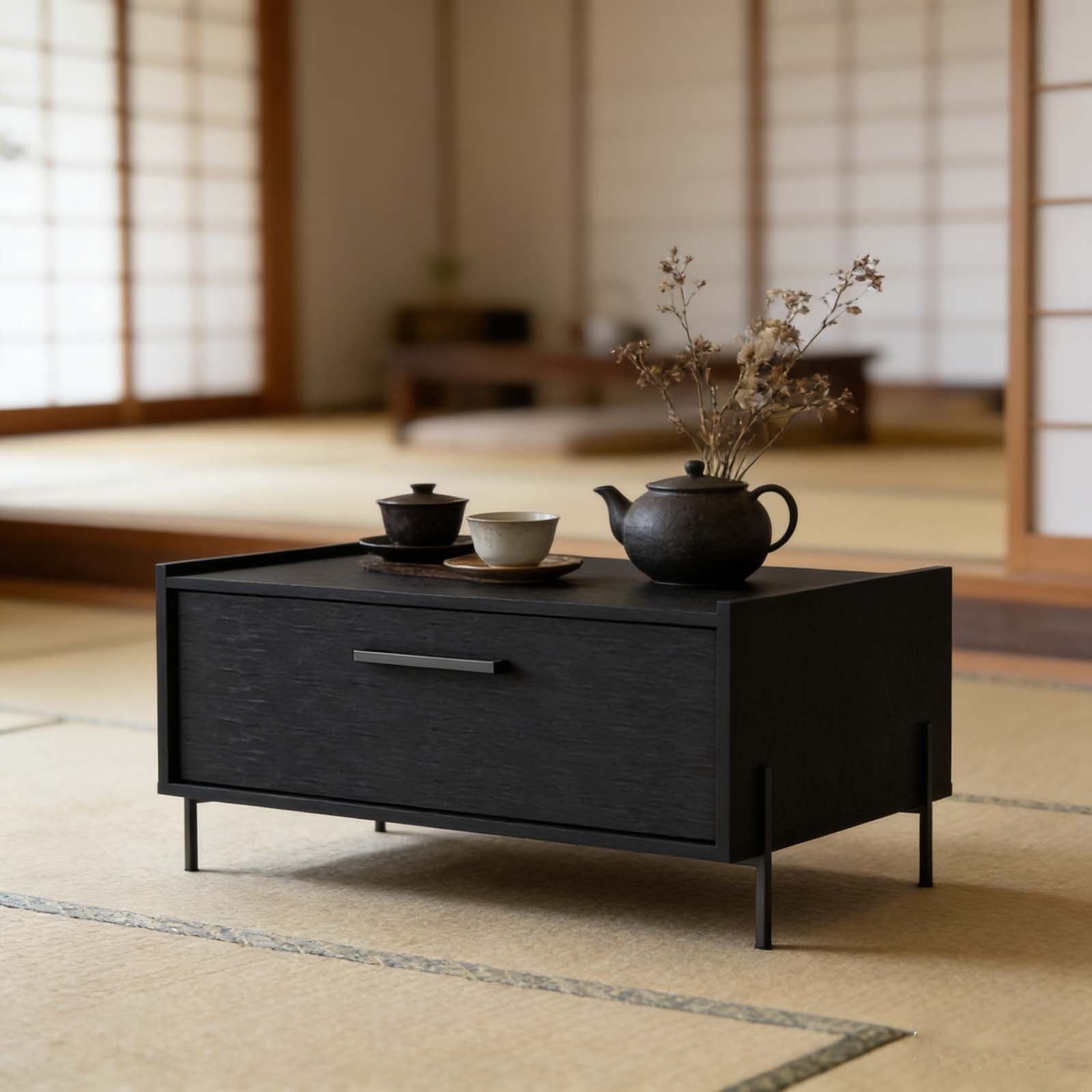 Urban-Style Rectangle Coffee Table Modern Accent Piece for Living Room ...